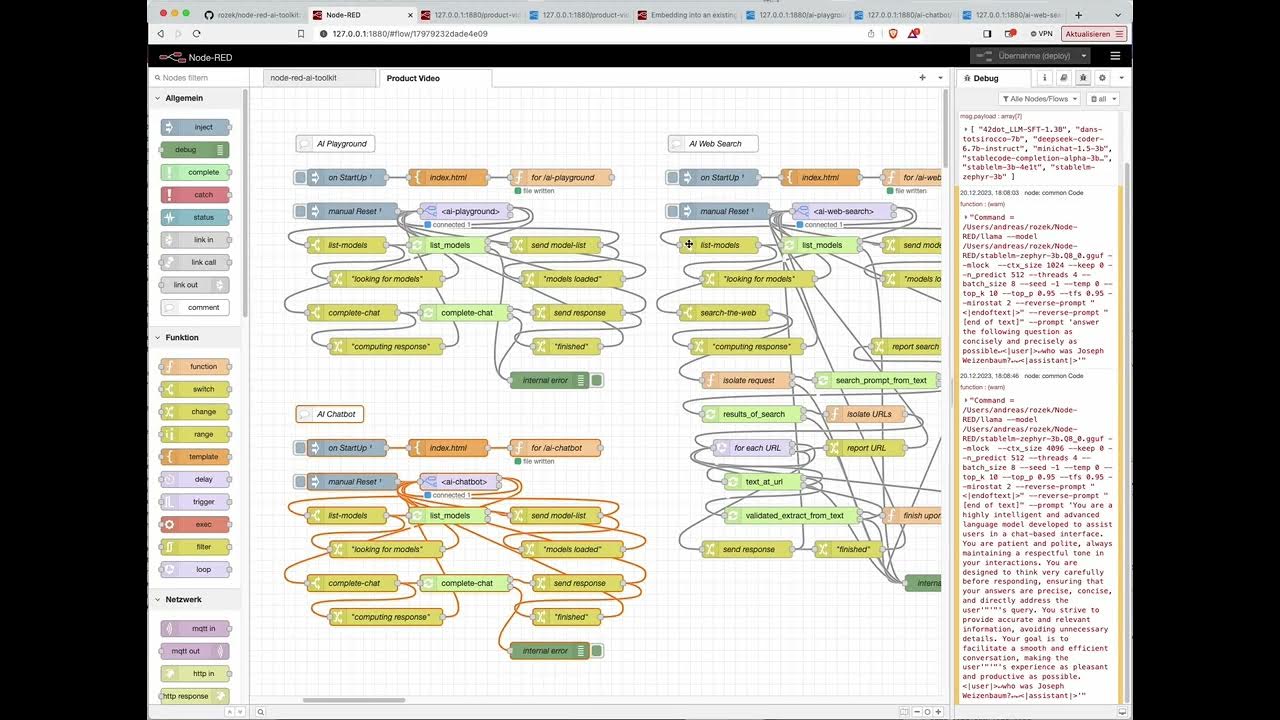 node red ai toolkit - YouTube
