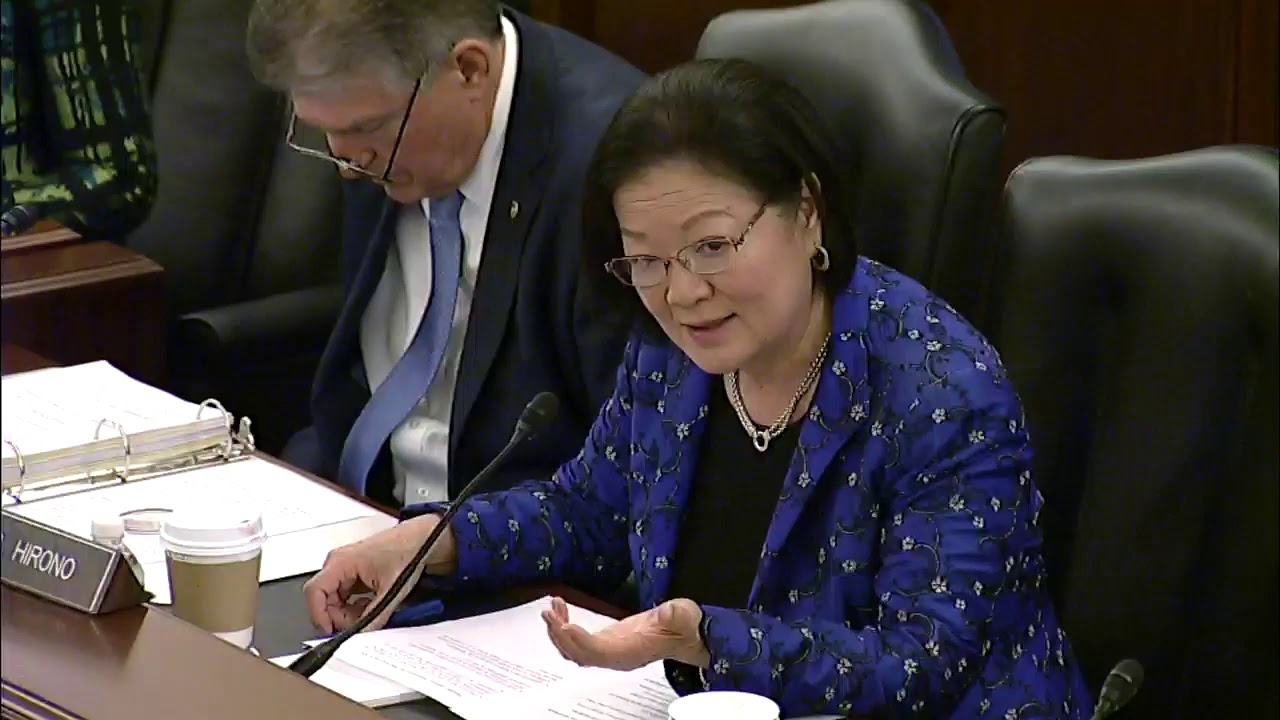 Senator Hirono Statement on Veterans' Affairs Committee - YouTube