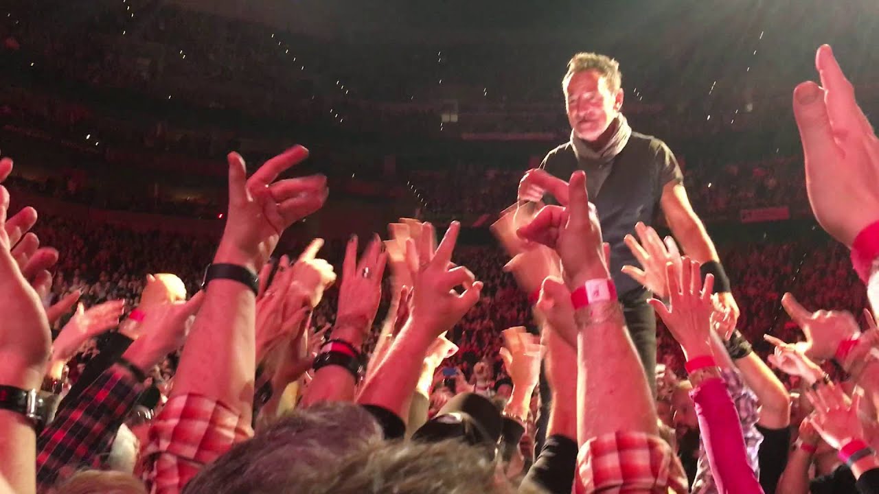 Crowd Surfing with Bruce Springsteen in Louisville, KY - YouTube
