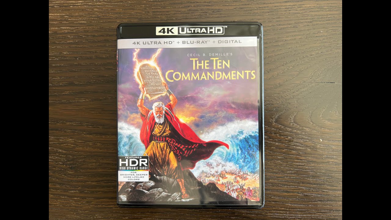 The Ten Commandments 4K unboxing - YouTube