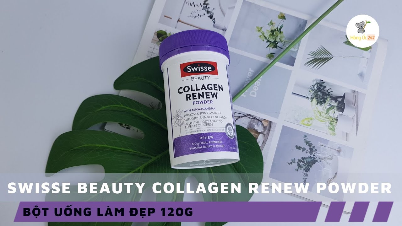 Bột Uống Swisse Beauty Collagen Renew Powder 120g - HÀNG ÚC 247 - YouTube