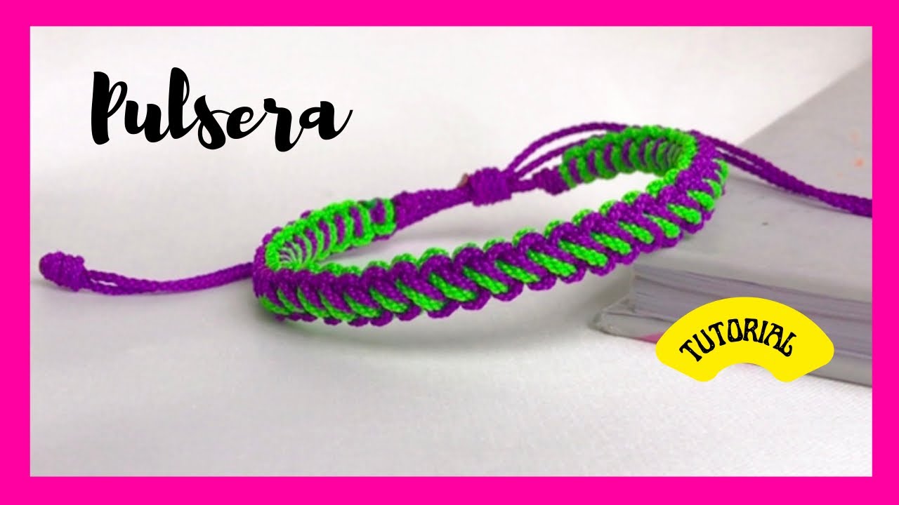 TUTORIAL PASO A PASO PARA TEJIDO PULSERA MACRAMÉ / MANILLA BONITA ...