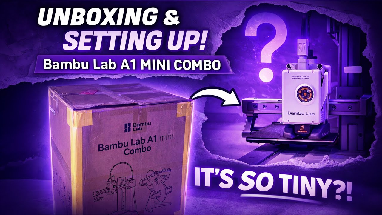 Unboxing the Bambu Lab A1 Mini Combo – it's so TINY!! - YouTube