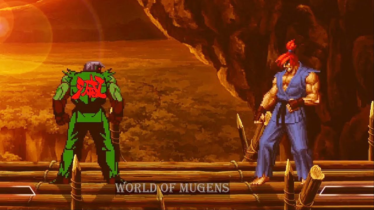 [Street Fighter Mugens] Omega God Ken Vs Dragon Ken - YouTube