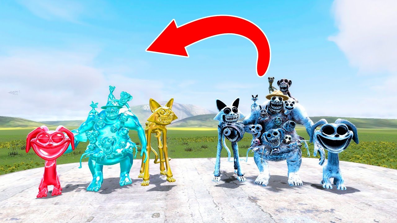 TURNED ALL THE POPPY PLAYTIME CHAPTER 3 CHARACTERS INTO JEWELS in Gmod ...