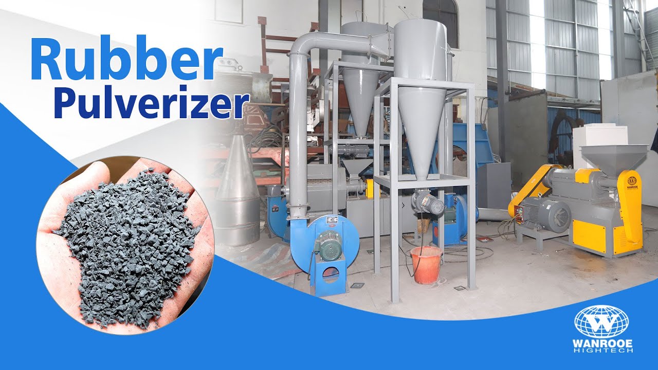 40-120 Mesh Rubber Pulverizer Machine Waste Tire/Tyre/Rubber Grinder ...