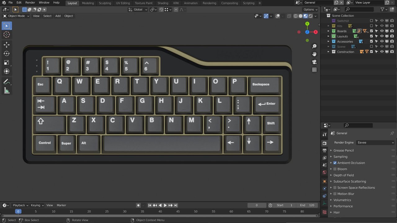 Keyboard Render Kit - Custom Keycap Layout - YouTube