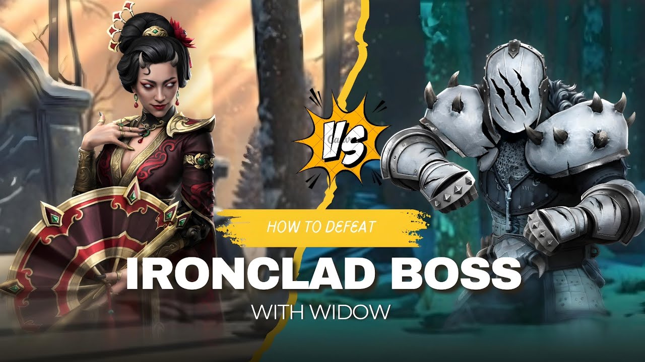 How to Defeat Ironclad boss 💀 Chapter 1 (story mode) with Widow 🔥 ...