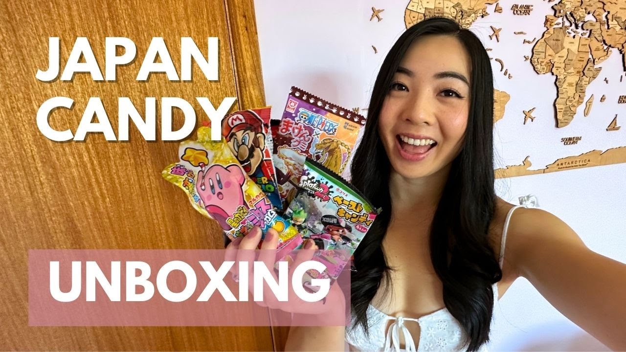Trying Japanese candy and snacks!!! (JAPAN CANDY BOX) - YouTube
