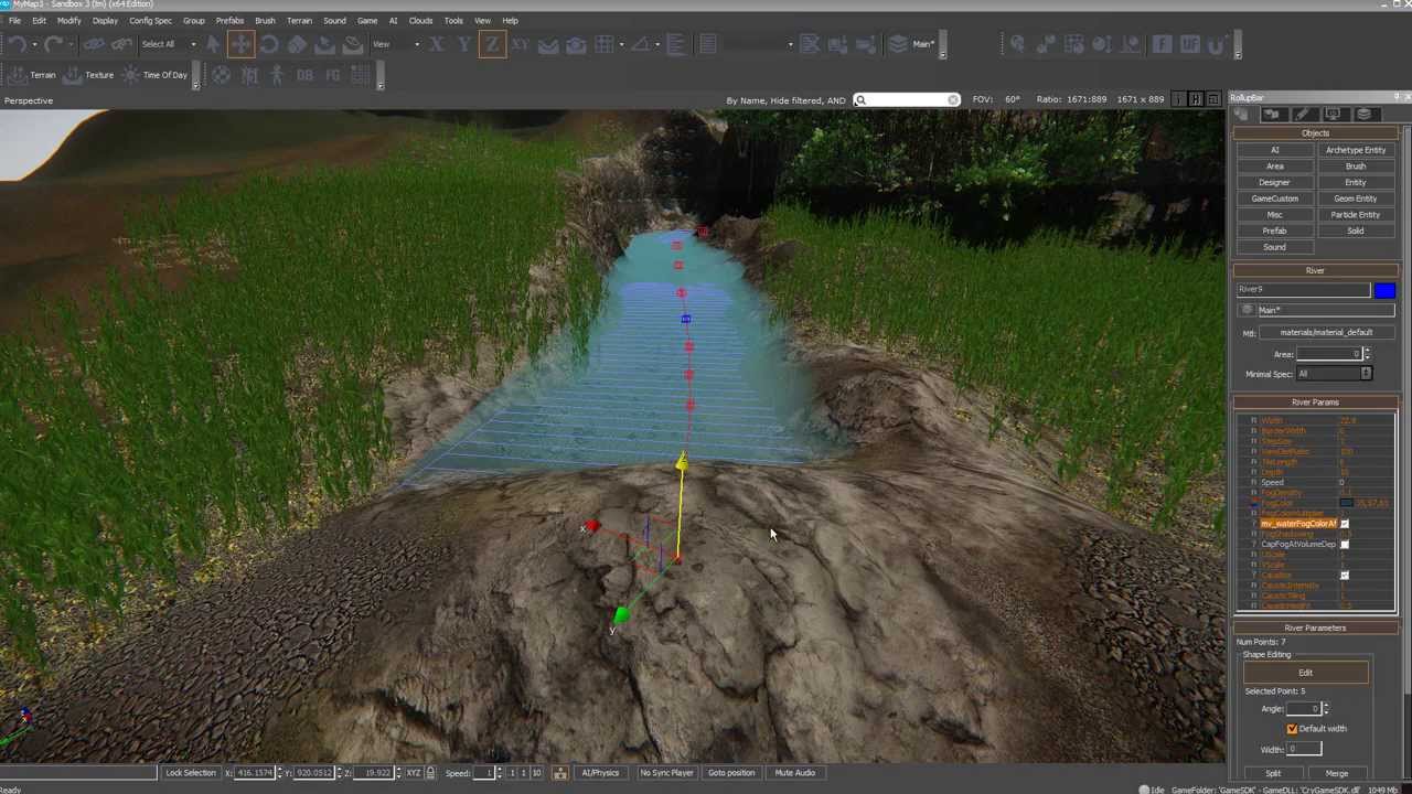 CRYENGINE3 Création d'une riviére Partie 6 - YouTube