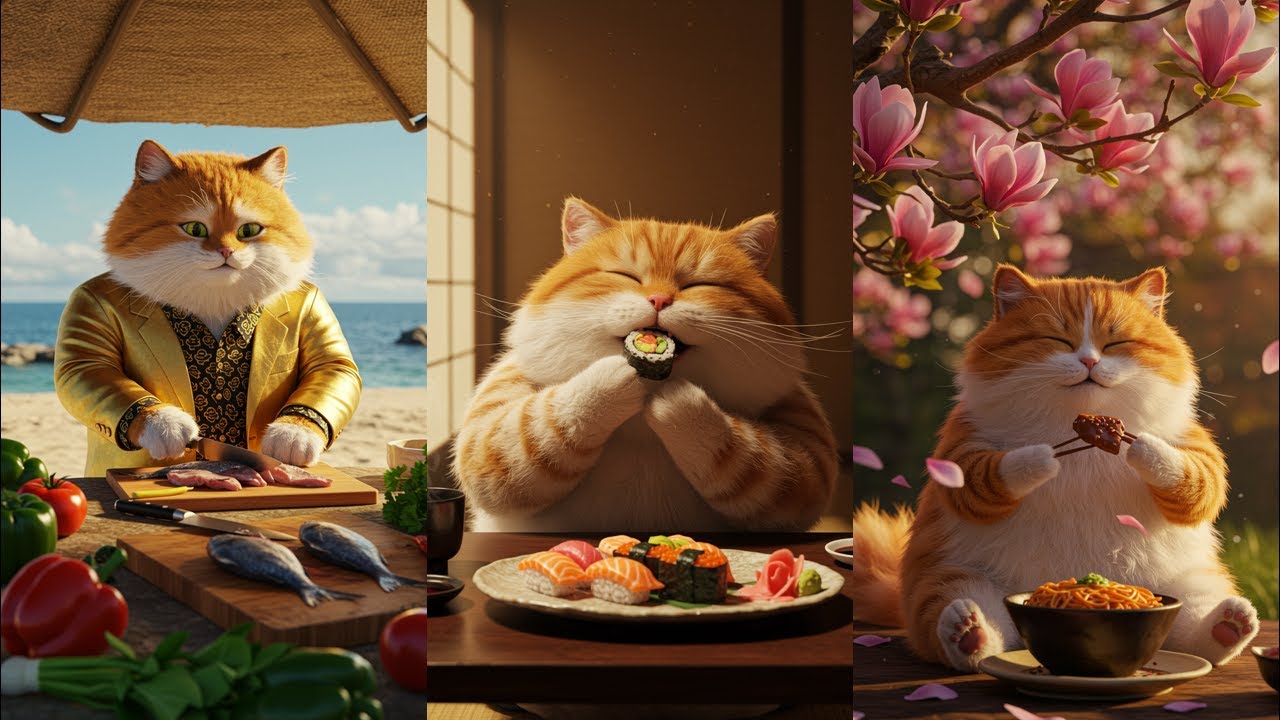 Nonomen funny video😂😂😂 Various Cats Cooking Anime - YouTube