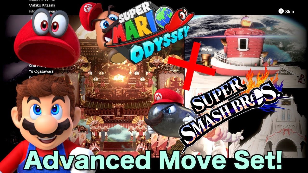 Mario and Cappy in SMASH!!! [Advanced Move Set] - YouTube