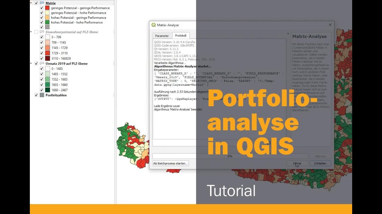 Portfolioanalyse in QGIS mit Matrix-Plugin (Tutorial) - YouTube