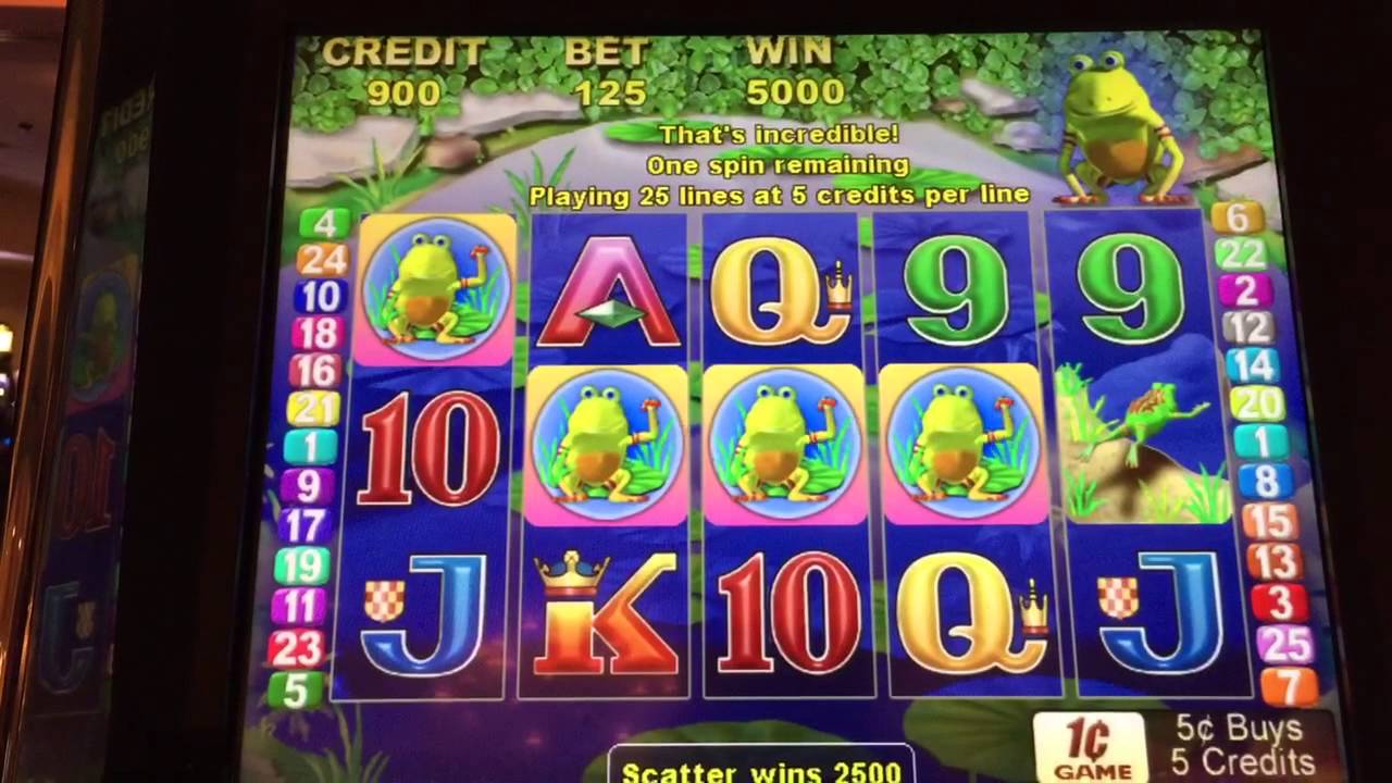 BIG WIN Frog Wild 2 Slot Machine Re-spin Bonus - YouTube