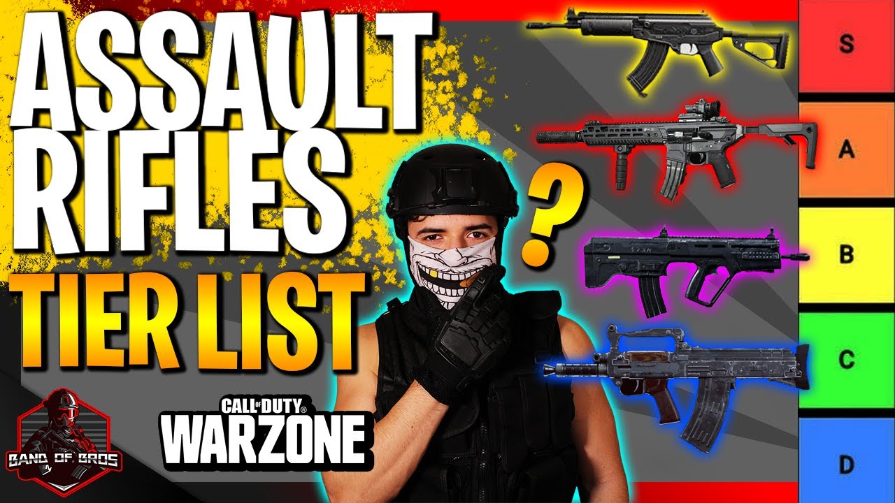 *NEW* Warzone Assault Rifles TIER LIST | Ranking All ARs | Cold War ...