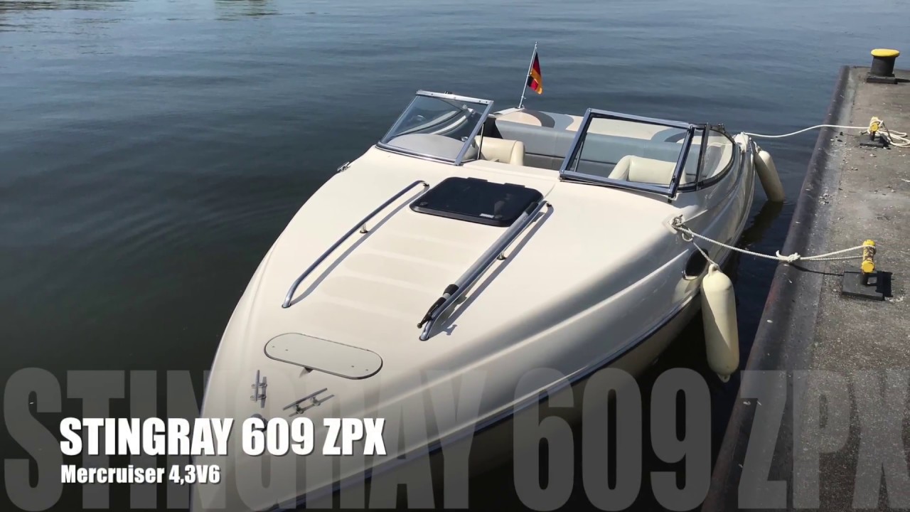Stingray 609 Mercruiser 4,3 V6 Sportboot Highspeed - YouTube