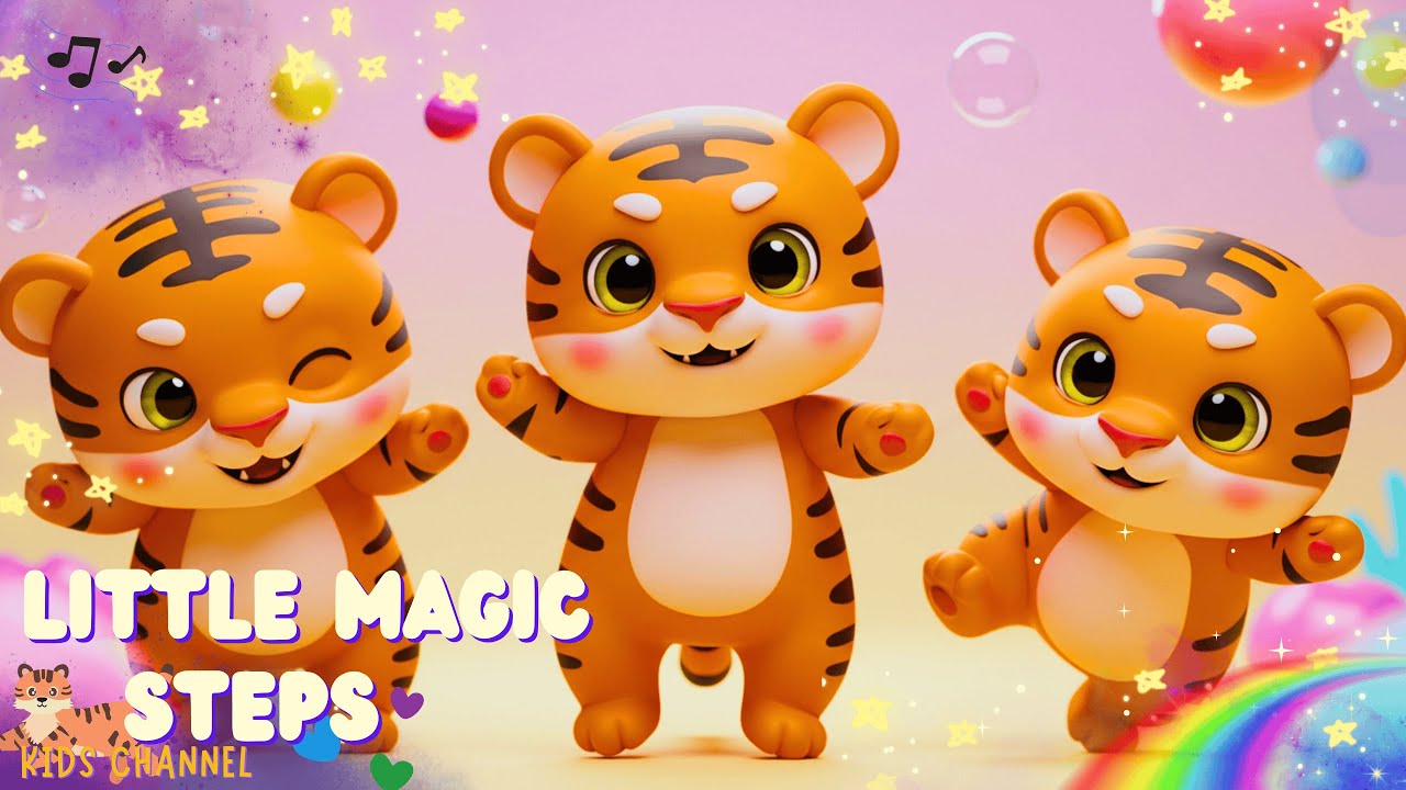 Baby Tigers Playtime Song 🐯 | Fun Nursery Rhyme - YouTube