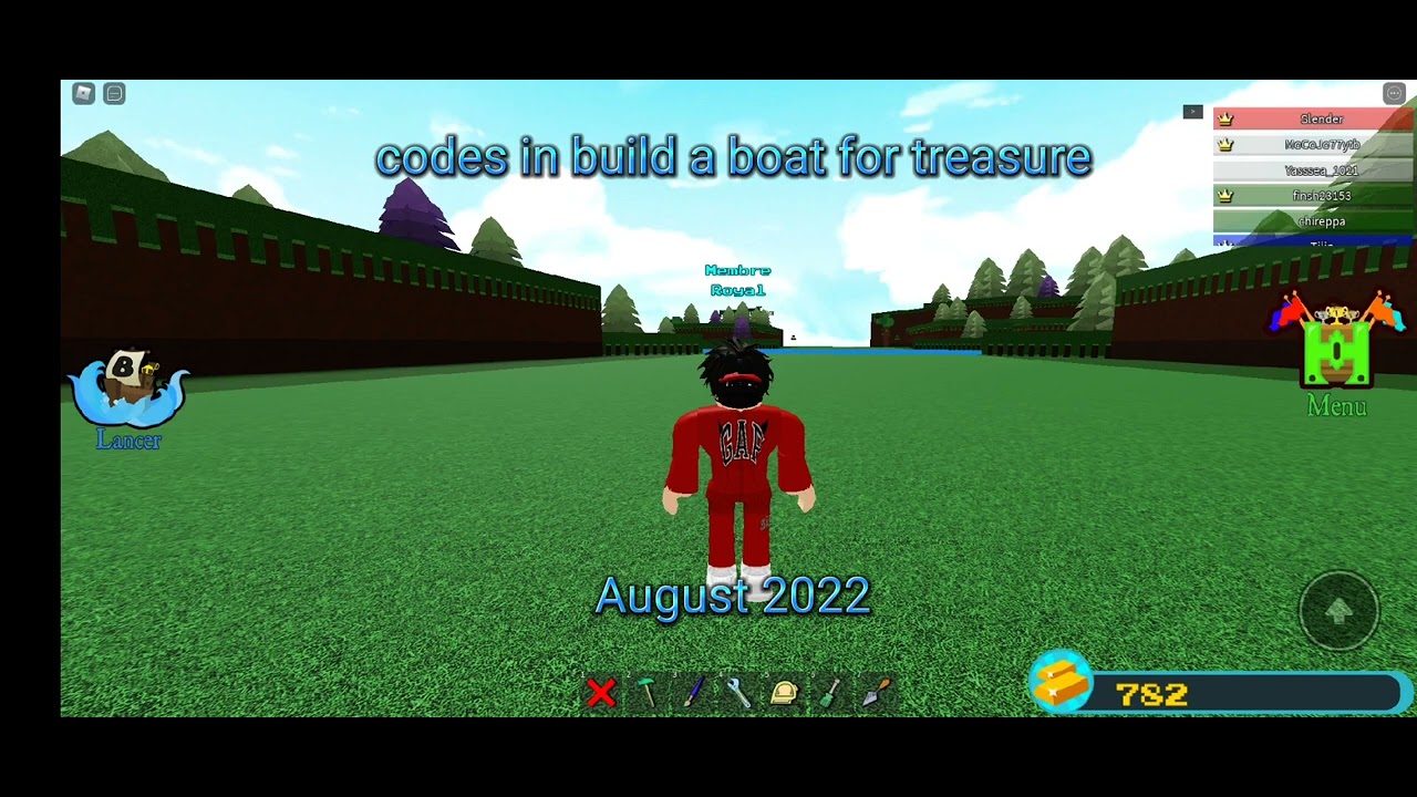 All code in build a boat for treasure | August 2022 - YouTube