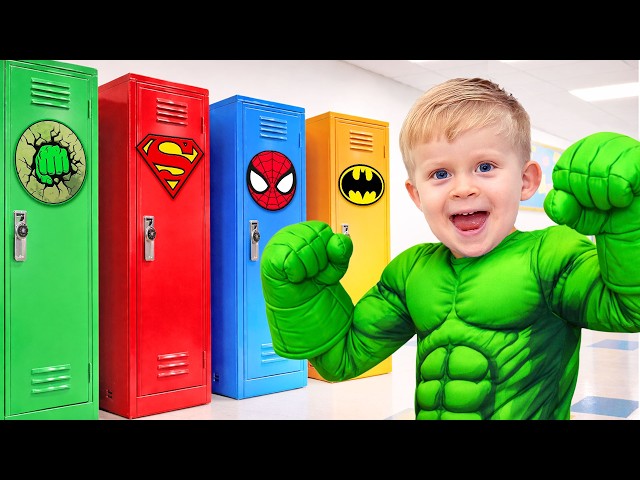 Oliver and Roma Train at Superhero School! - Videos For Kids