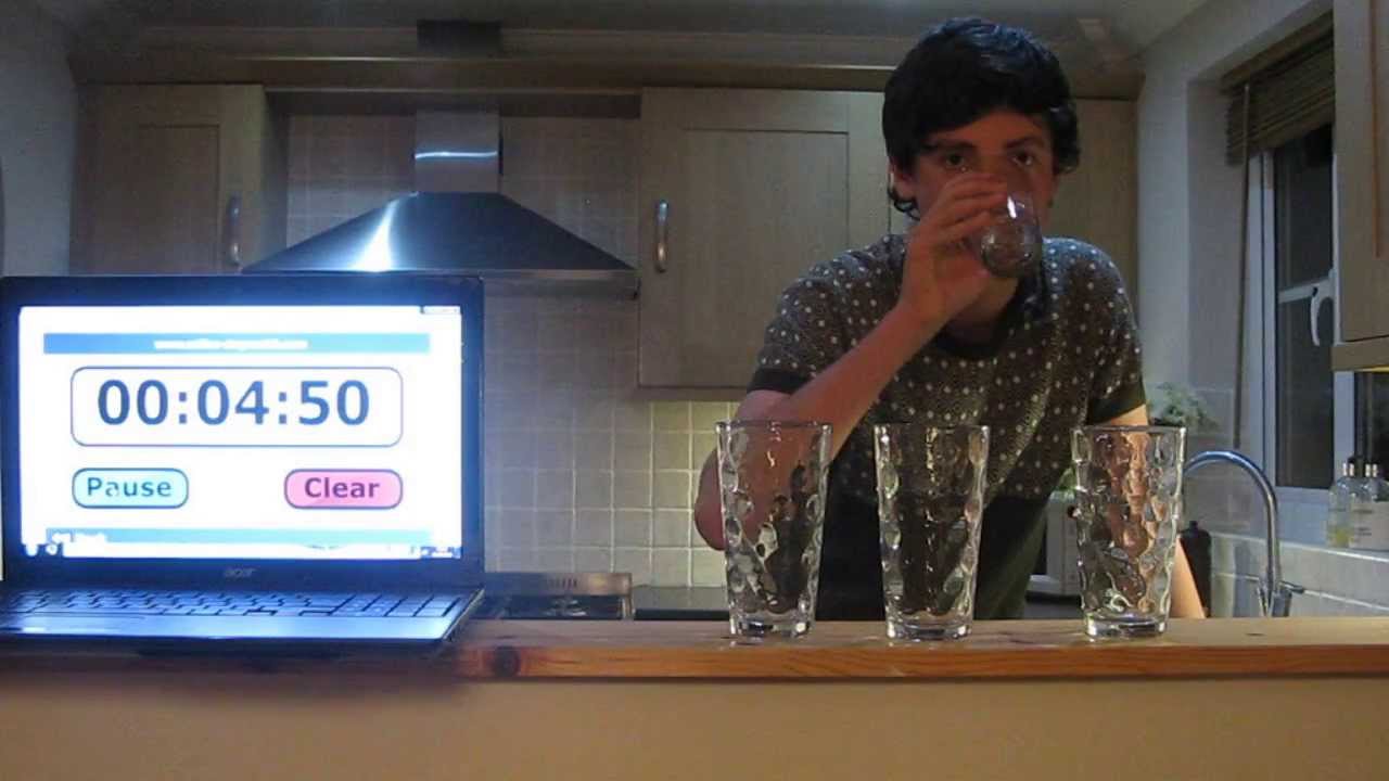 4 Pints of Water Challenge - YouTube