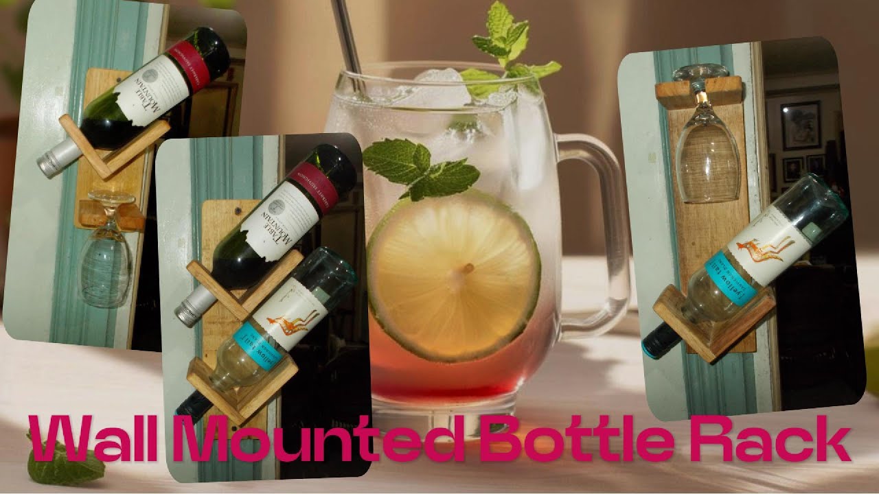 Wall Mounted Bottle Rack - YouTube