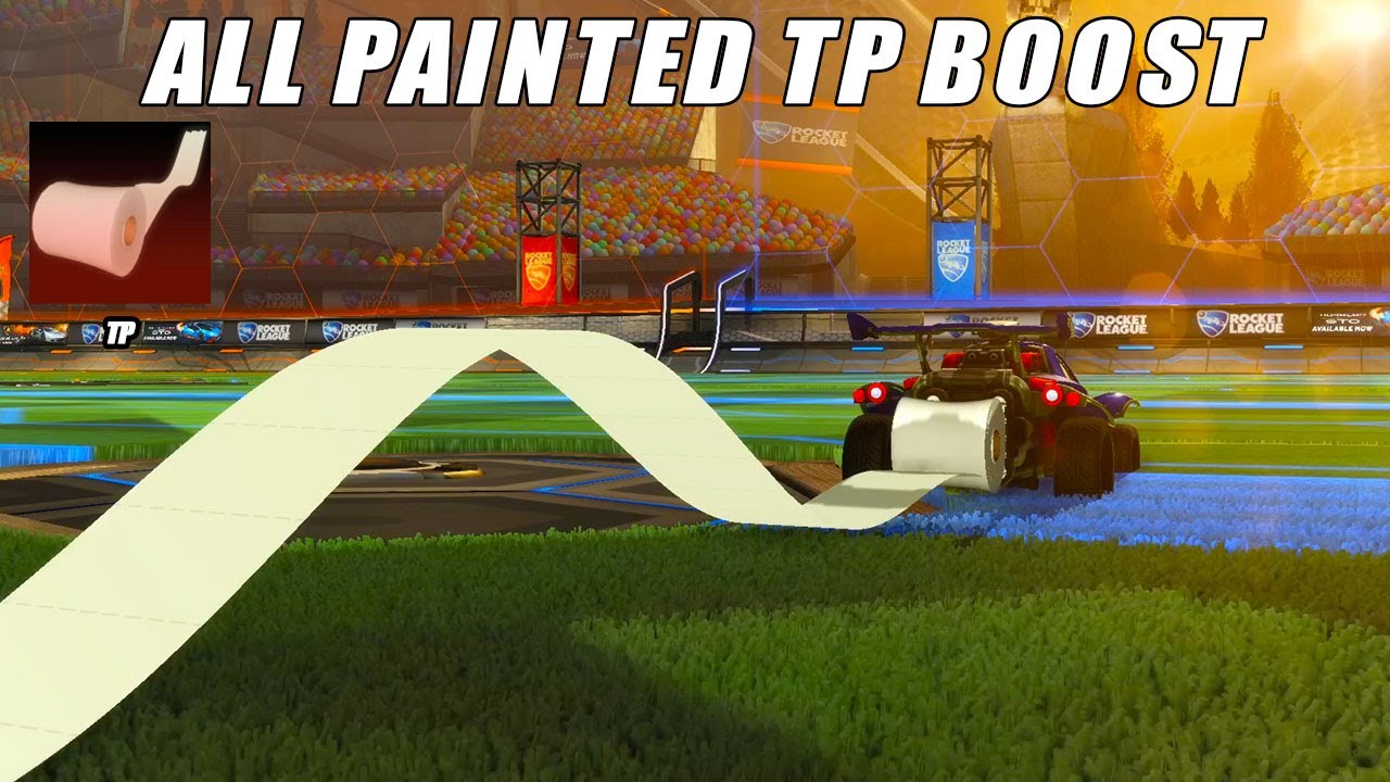 Showcasing All *NEW* Painted Boost "TP" - Rocket League Season 10 - YouTube