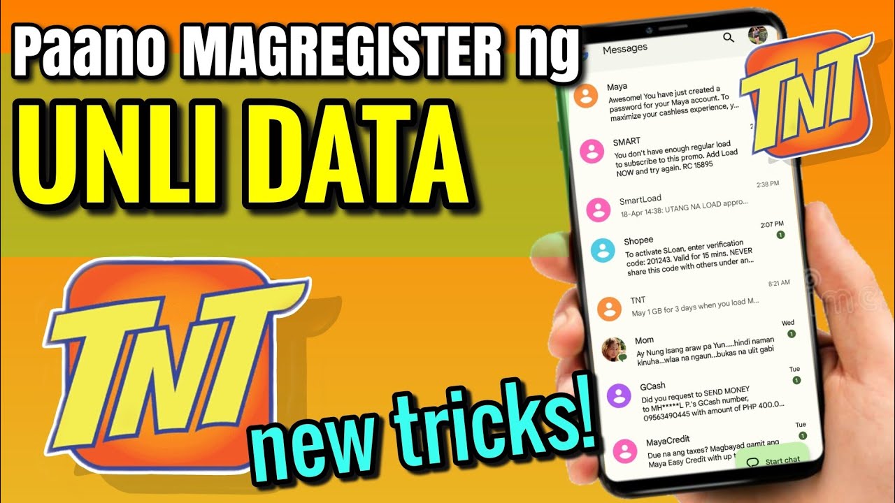 PAANO MAGREGISTER NG UNLI DATA SA TNT/SMART | Riencyll Cabile - YouTube