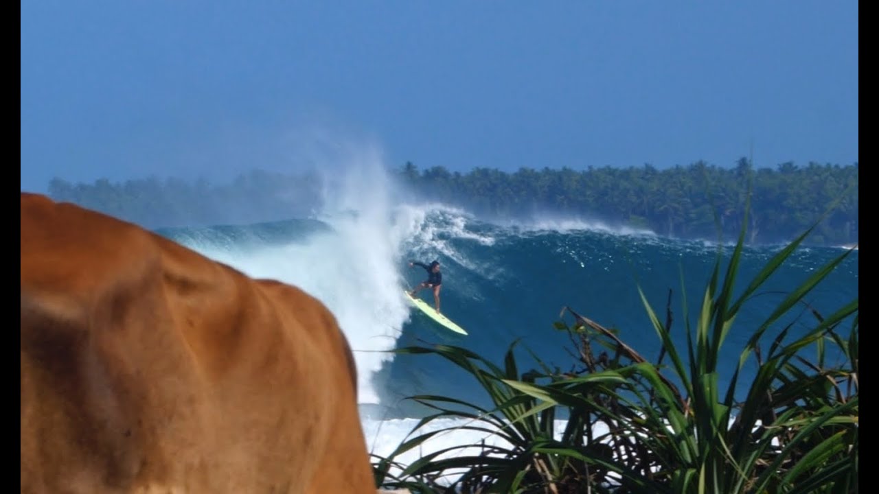 Surfing BIG Way Jambu aka Sumatran Pipe with The Mandiri Beach Club ...