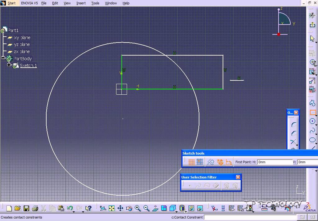 Catia Tutorial-14-Manual Sketch Edit - YouTube