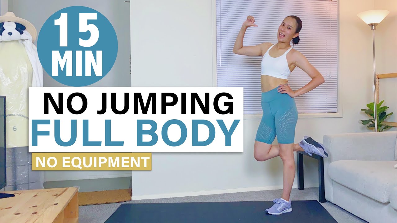 15 MIN NO JUMPING FULL BODY | Low Impact Workout At Home | No Equipment ...