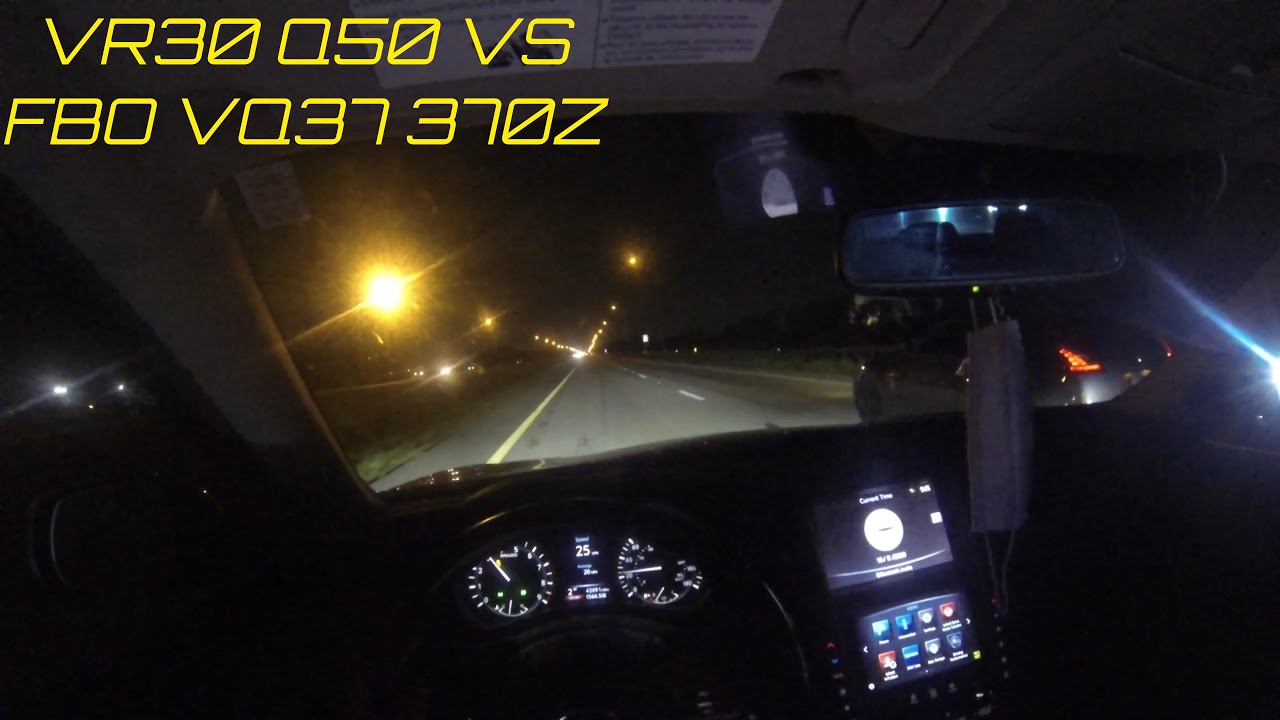 VR30 Infiniti Q50 vs FBO Tuned 370Z - YouTube