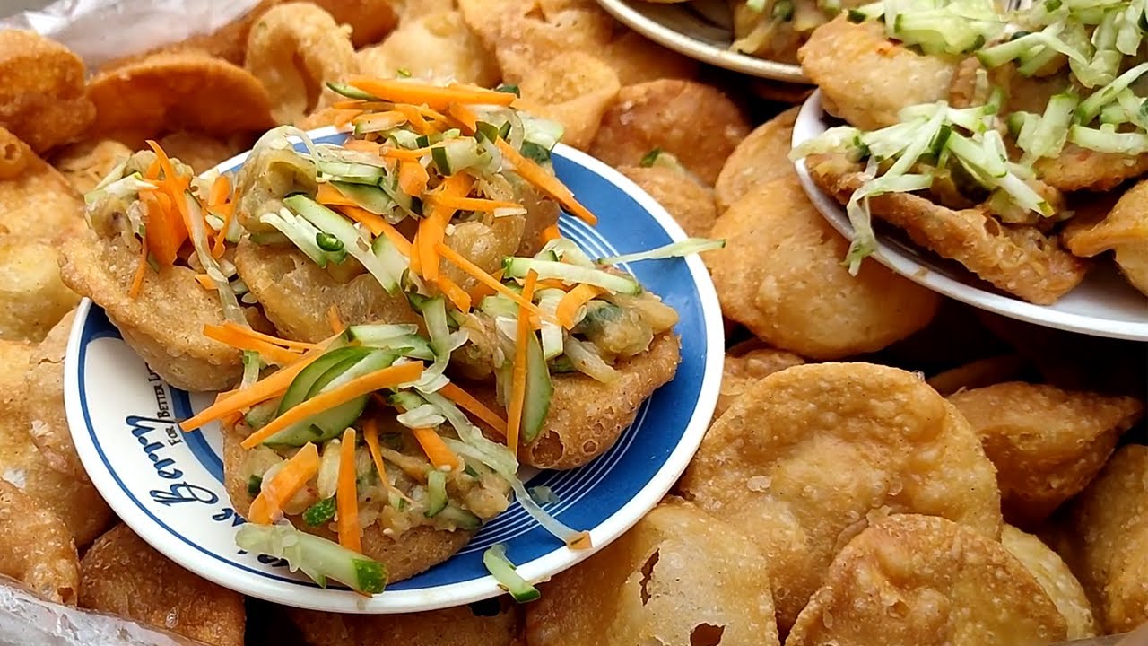 Most Popular Street Food - Velpuri || Bangladeshi Street food - YouTube