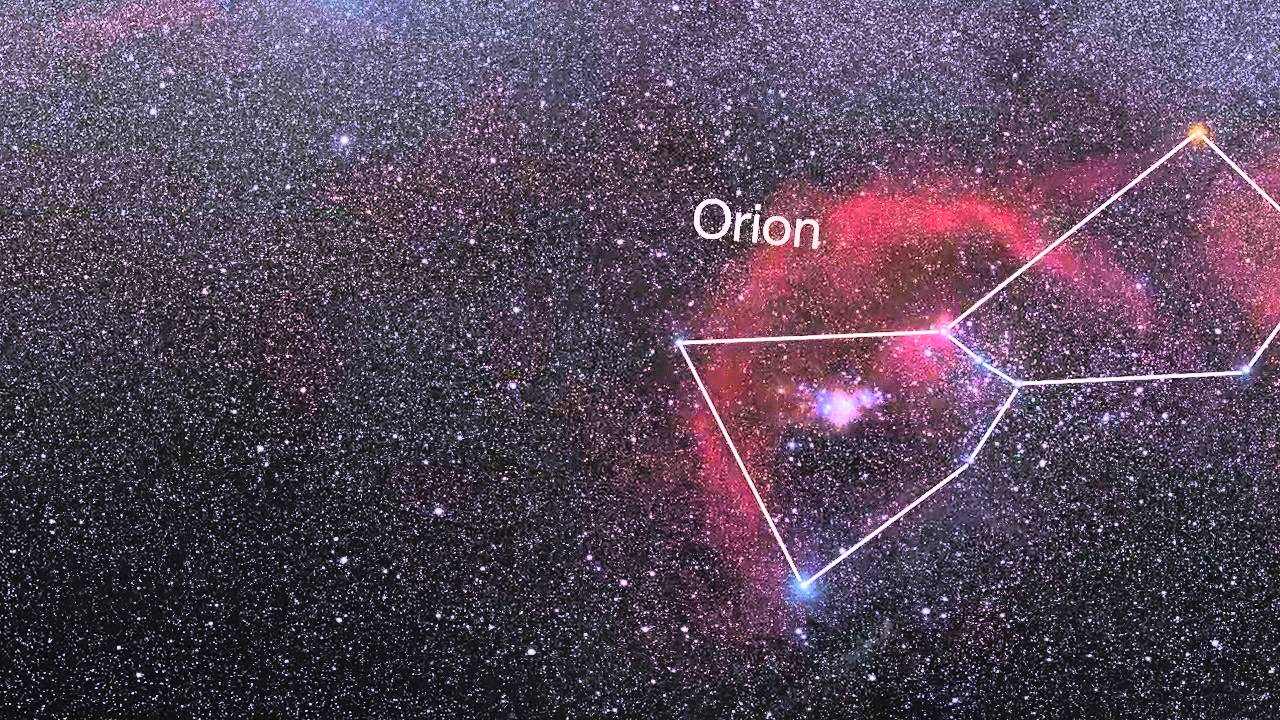 Zooming in on an APEX view of part of the Orion Nebula - YouTube