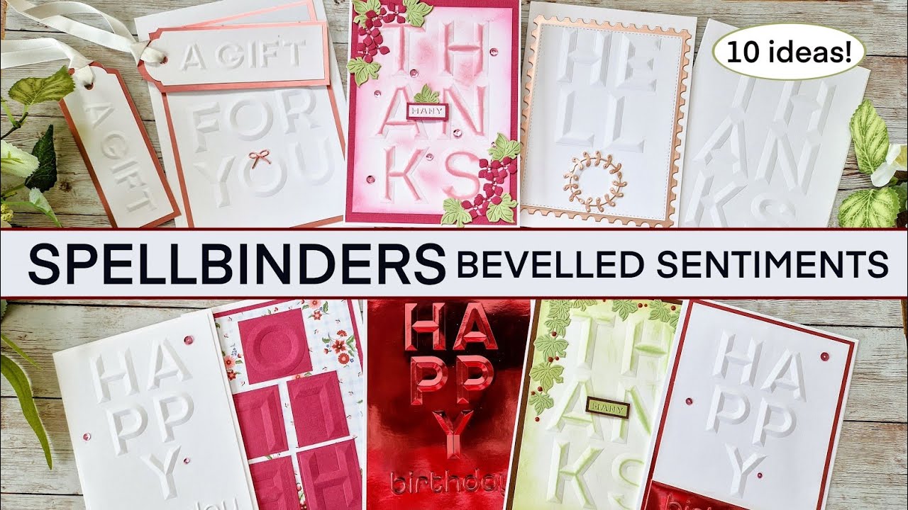 A2 BEVELLED SENTIMENTS - Spellbinders - YouTube