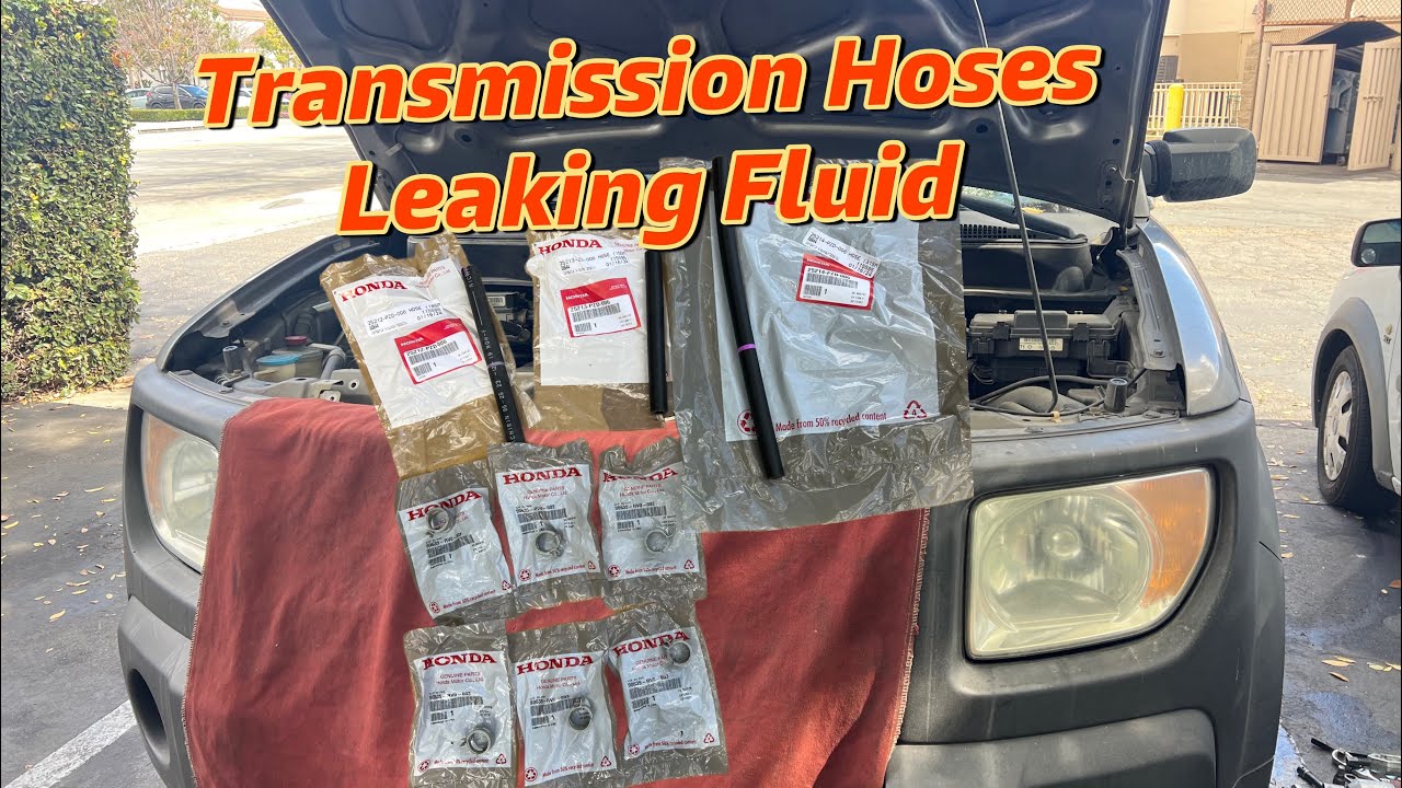 Honda Element Transsmion Hoses Parts & What you need to do when leaking ...