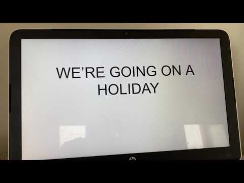 We’re Going on a Holiday promo.
