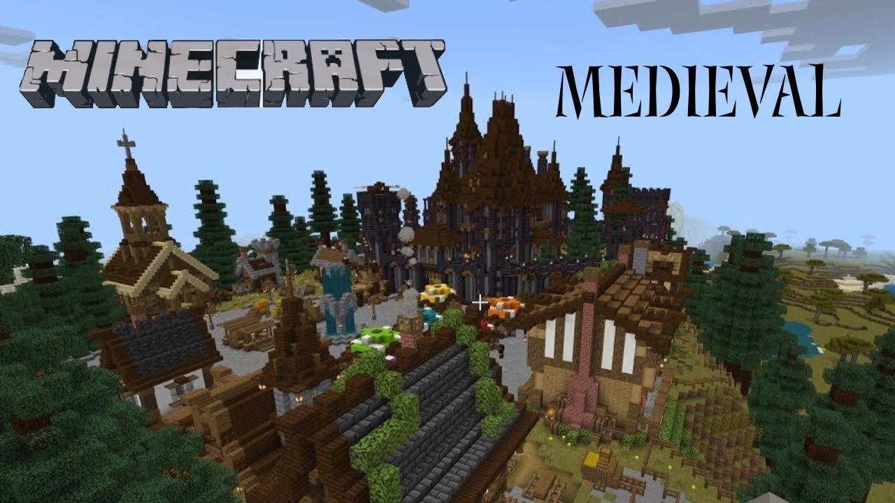 Minecraft Construcción estilo Medieval todo decorado. - YouTube