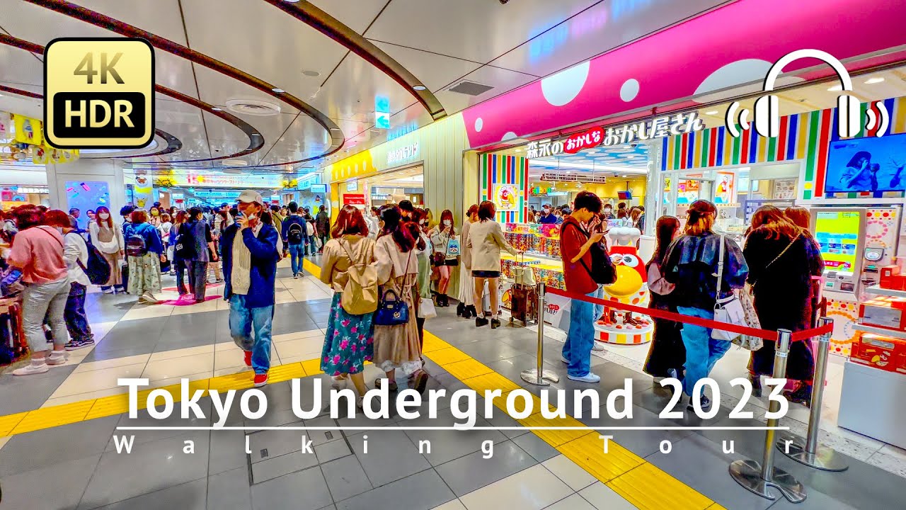 Tokyo Underground 2023 Walking Tour - Tokyo Japan [4K/HDR/Binaural ...