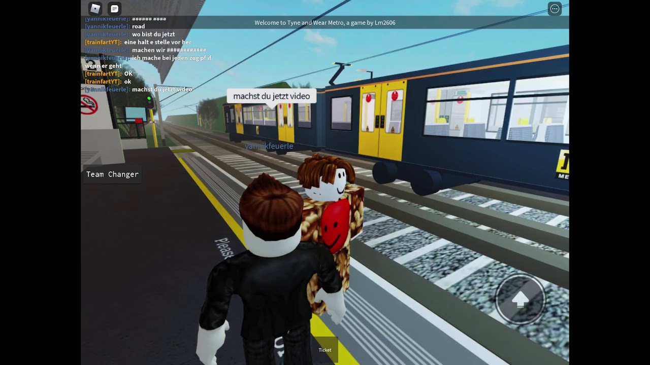 Train guard in Tyne and Wear metro ROBLOX - YouTube