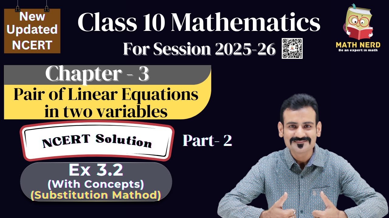 Chapter 3 | Pair of linear equations in two variables | Class 10 ...