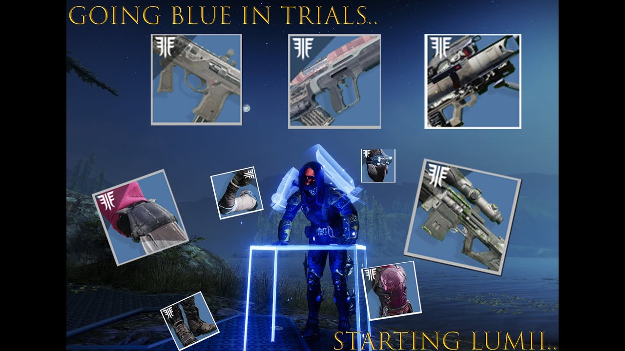I did Trials of osiris in blue gear on destiny 2 and it went like this ...