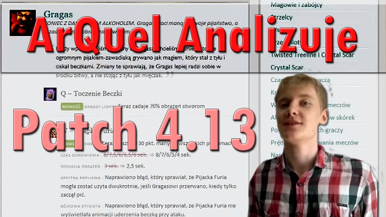 ArQuel analizuje- patch 4.13 League of Legends - YouTube