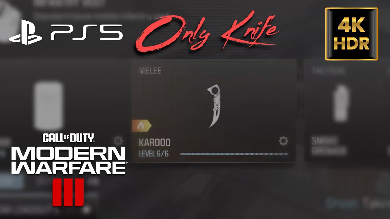 One shot Karambit plays MW3 [PS5 UHD 4K HDR] Call of Duty: Modern ...