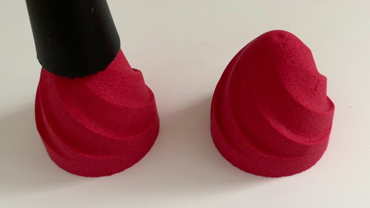 Very Satisfying and Relaxing Kinetic Sand, Crunchy Sand drop and squish ...