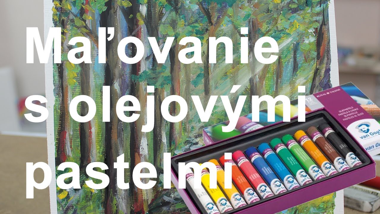Kresba olejovými pastelmi (drawing with oil pastels) - YouTube