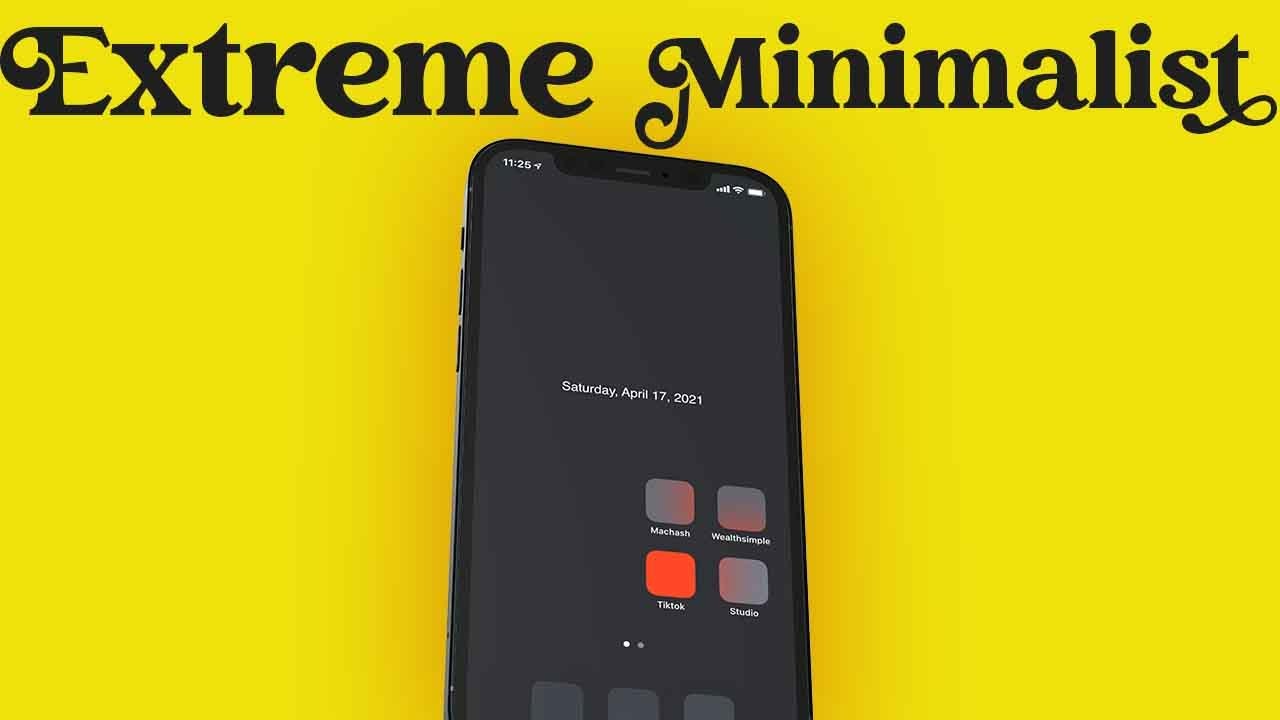Extreme Minimalist iPhone Setup - Best Apps 2021 - YouTube