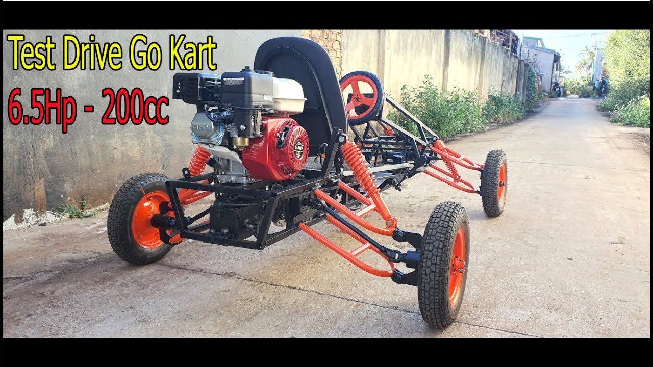 Test Drive Off Road Go Kart using Engine 6.5HP - 200cc - YouTube