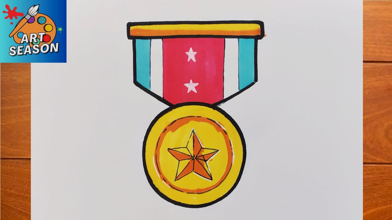 How to Draw a Military Medal Step by Step - YouTube