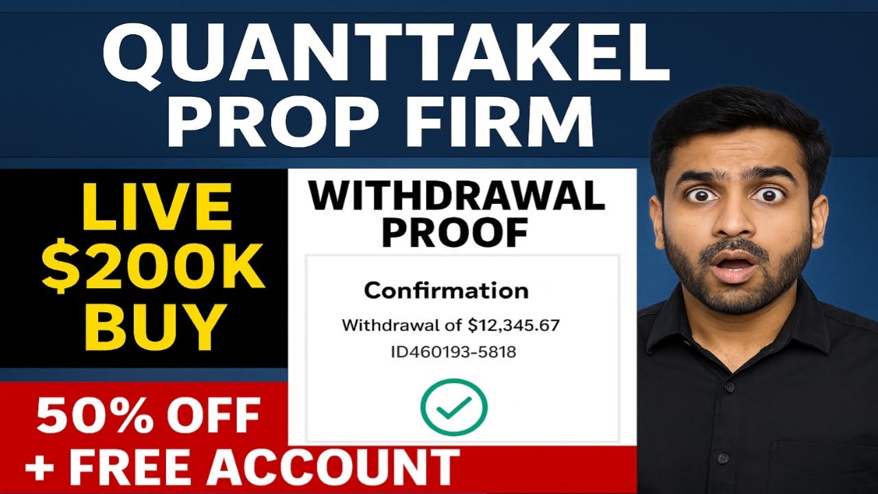"Quanttekel Prop Firm Live $200K Buy + Withdrawal Proof | 50% OFF ...