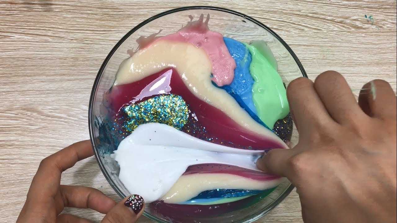 MIXING ALL MY SLIMES!! SLIMESMOOTHIE! Satisfying Slime Video - YouTube